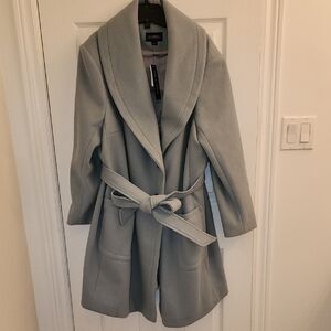le chateau | Jackets & Coats | Le Chateau Tiffany Blue Belted Coat ...